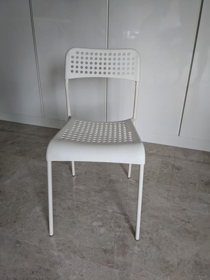Ikea stackable white chairs, Furniture & Home Living, Furniture, Chairs ...