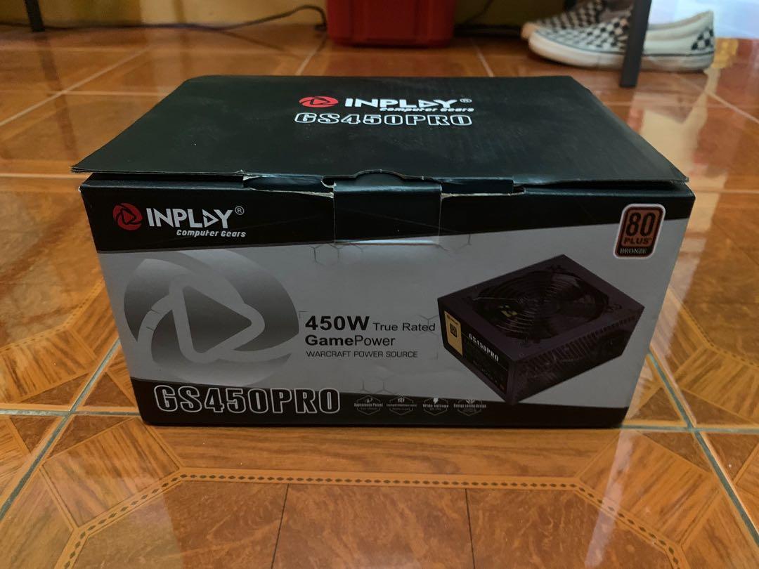 INPLAY GS450PRO 450WATTS, 80+BRONZE TRUE RATED POWER SUPPLY UNIT \ PSU ...