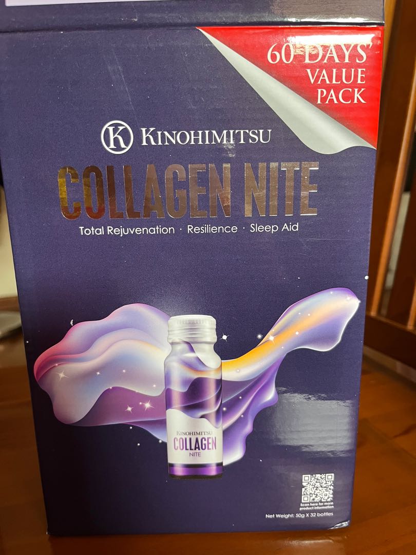Kinohimitsu Collagen Diamond Nite Drink, Health & Nutrition, Health ...