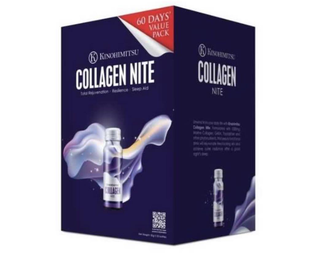 Kinohimitsu Collagen Diamond Nite Drink, Health & Nutrition, Health ...