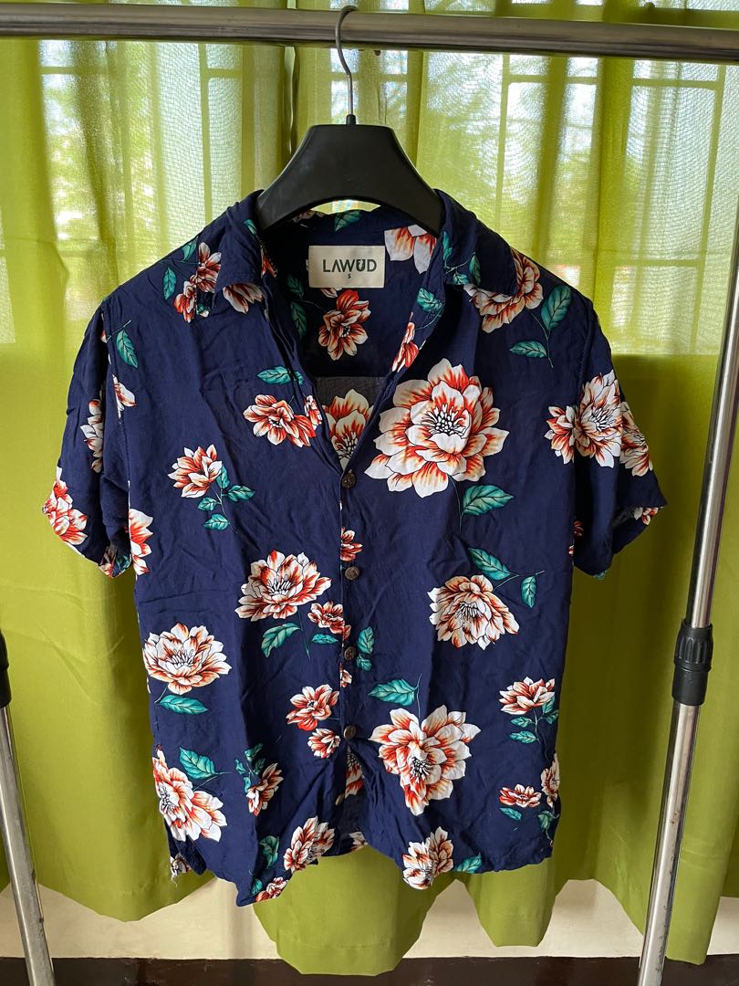Lawud floral polo, Women's Fashion, Tops, Blouses on Carousell