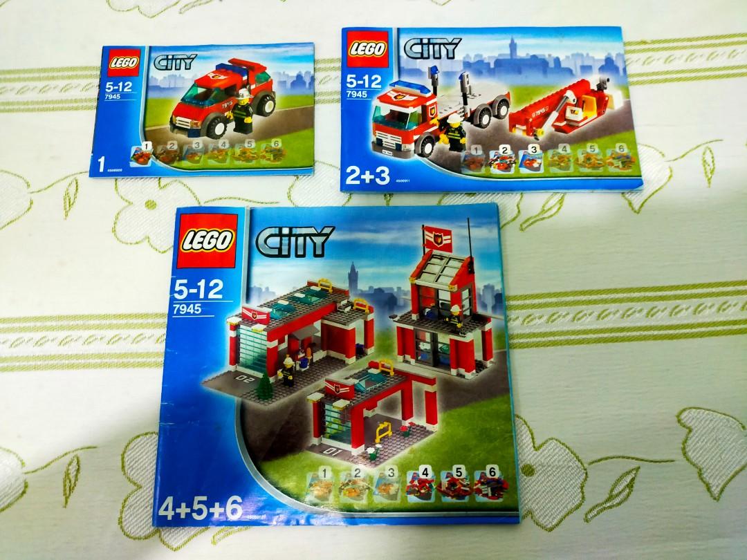 LEGO 7945 City Fire Station, Hobbies & Toys, Collectibles & Memorabilia ...