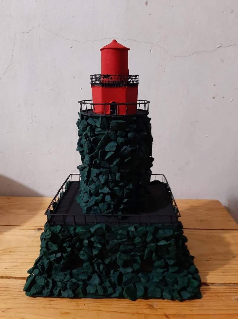 lighthouse display P800, 12in height metal, rock materials, pick up or ...