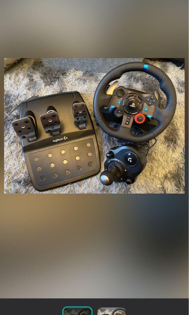 Logitech G29 rig with shifter, Video Gaming, Video Games, PlayStation ...