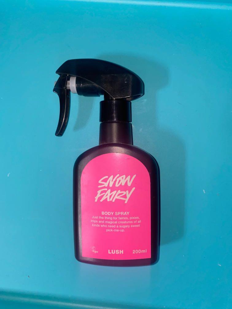 Lush Cosmetics Snow Fairy body spray, Beauty & Personal Care, Fragrance ...