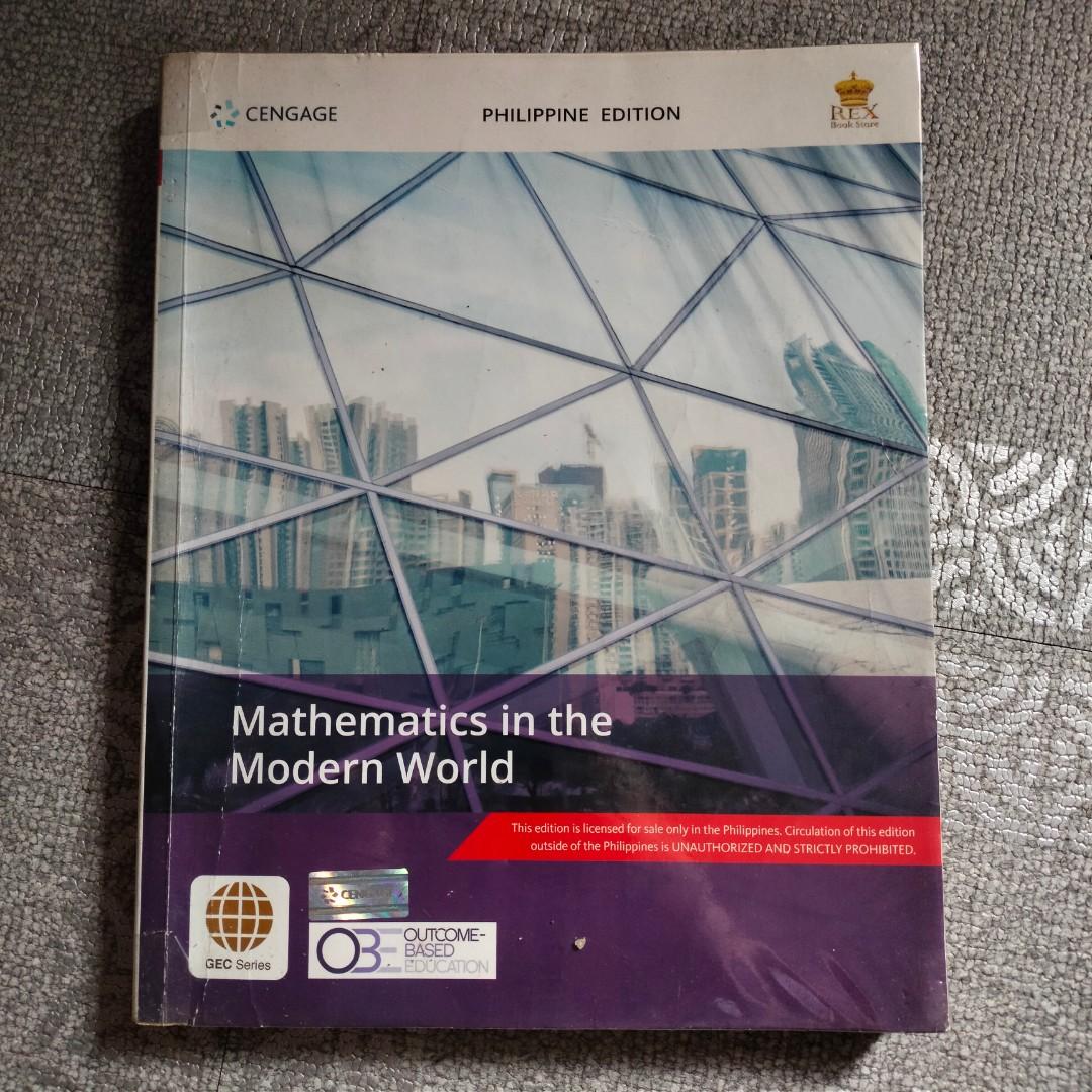 Mathematics in the Modern World Philippine Edition pre-loved book ...