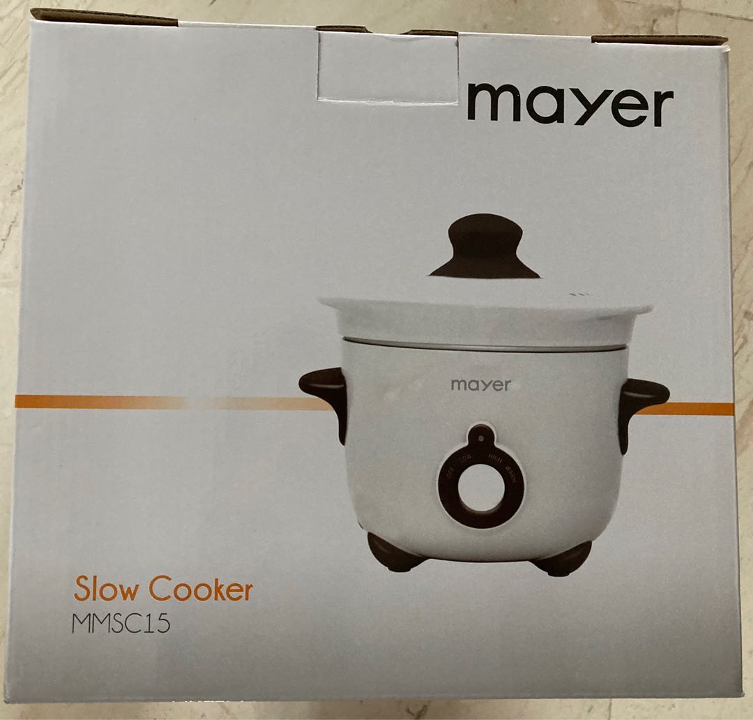 Mayer Slow cooker 1.5L black MMSC15 BNIB, TV & Home Appliances, Kitchen ...