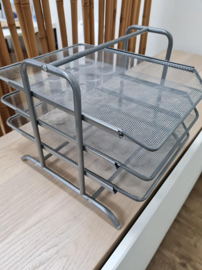 Metal Mesh document file organizer tray, Furniture & Home Living, Home ...