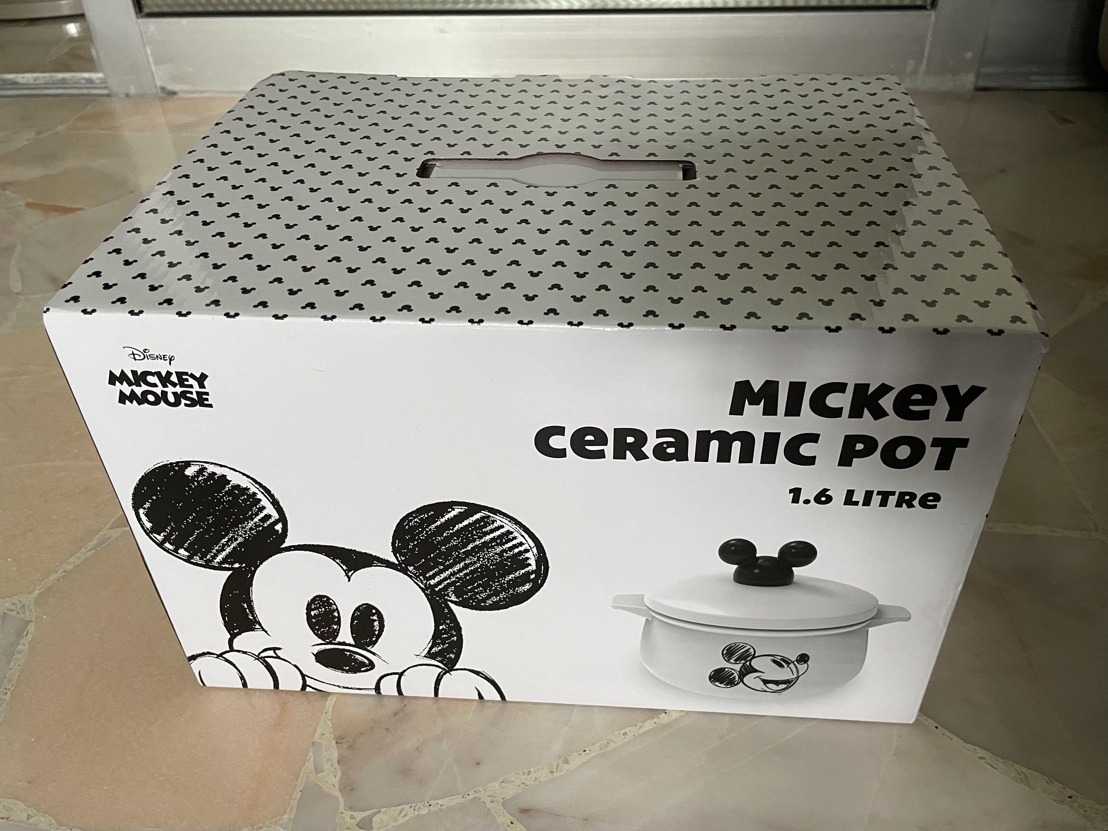 Mickey Mouse Ceramic Pot 1.6L, Furniture & Home Living, Kitchenware ...