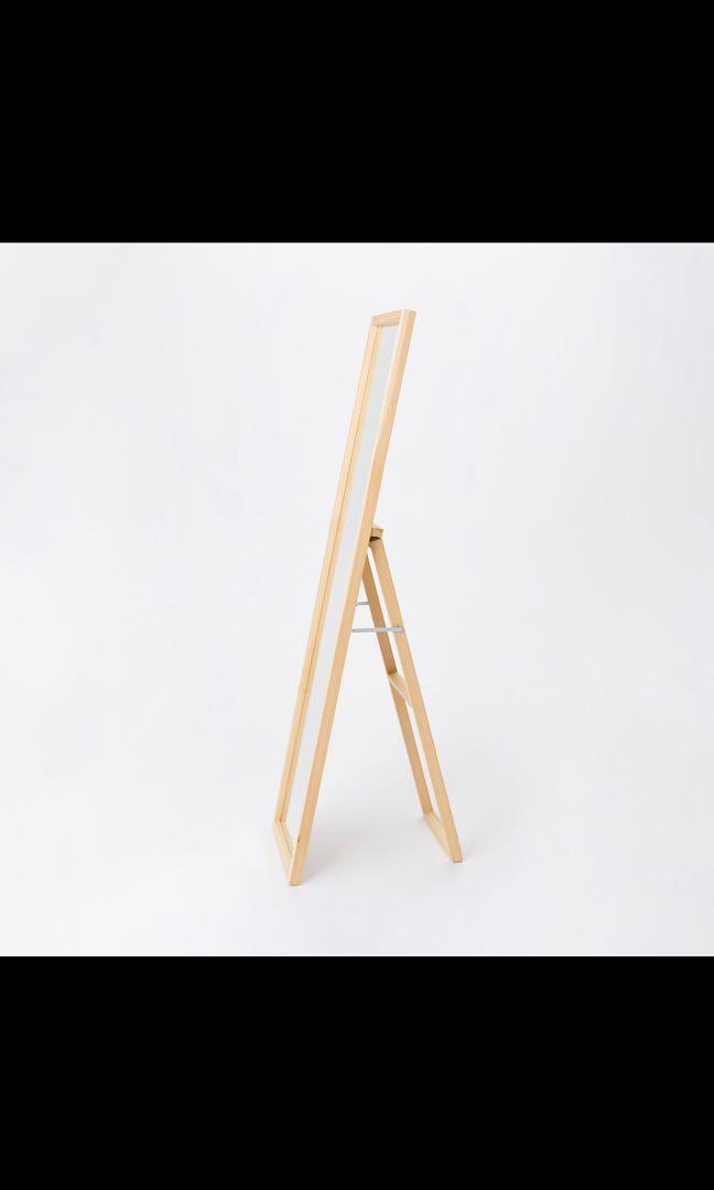 Muji Pinewood Mirror Standing Mirror, Furniture & Home Living ...