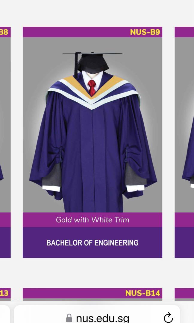 NUS Engineering Graduation Gown with Hood, Women's Fashion, Coats ...