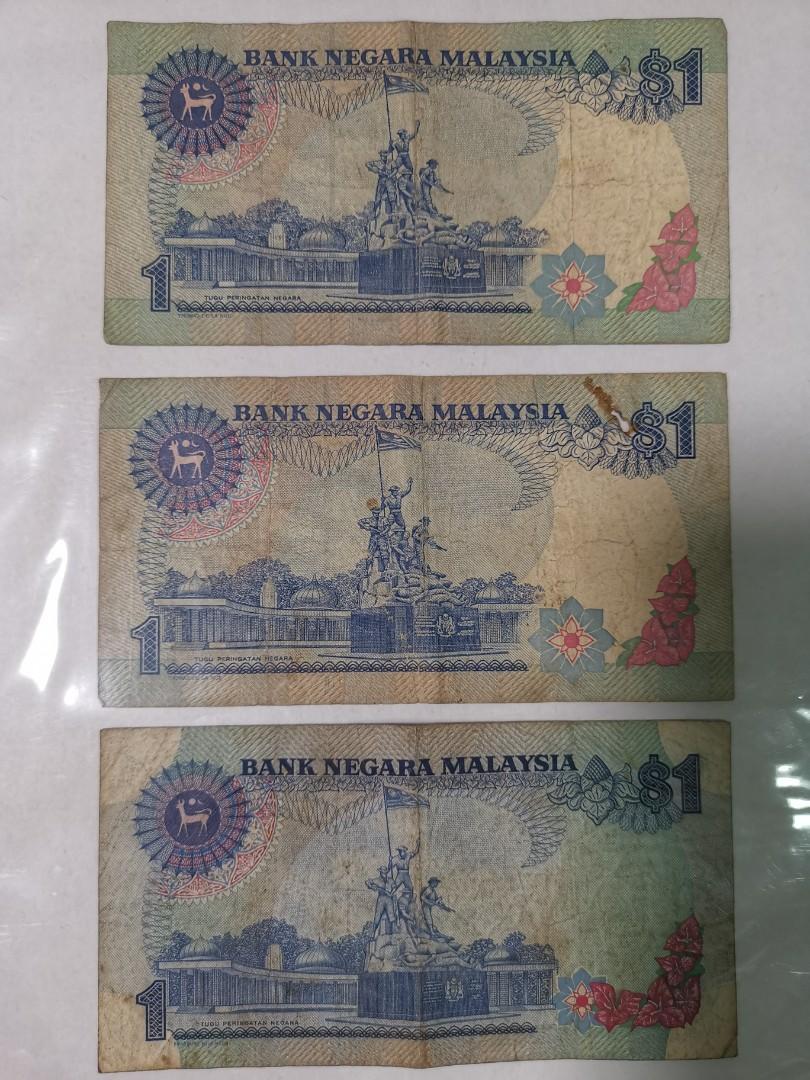 Old Malaysian Ringgit RM$1 Paper Bank notes, Hobbies & Toys ...