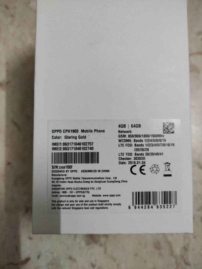 OPPO AX7 CPH1903 Glaring Gold, Mobile Phones & Gadgets, Mobile Phones ...