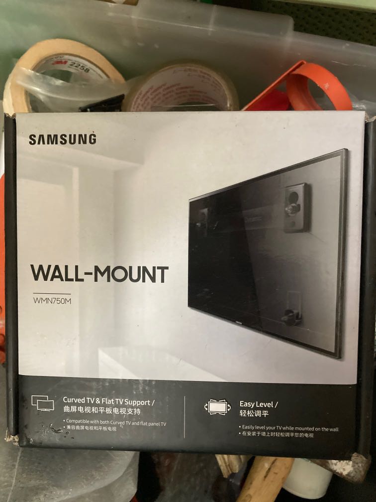 Original samsung tv wall mount, 家庭電器, 電視 & 其他娛樂, 電視組件及配件 - Carousell