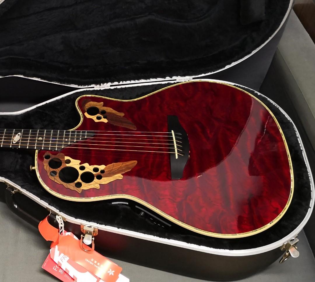 Ovation Elite USA CE2000 年 限量版 Beyond Paul Wong 黃貫中, 興趣及遊戲, 音樂、樂器 & 配件 ...