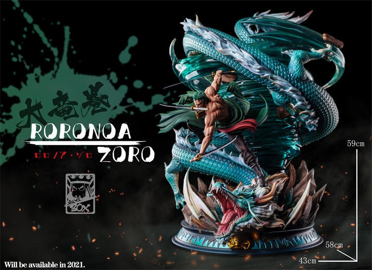 [Overseas Stock] One Piece Box Studio Roronoa Zoro gk resin statue ...
