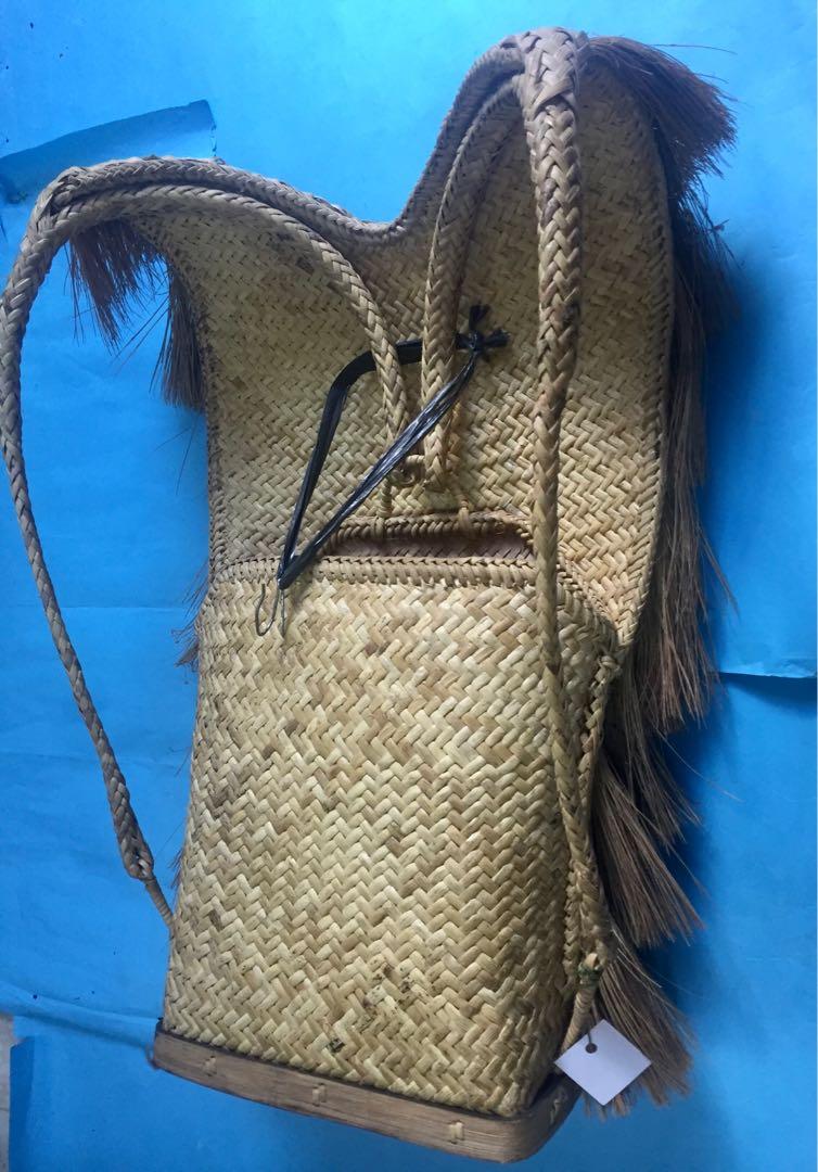 Pasiking Ifugao Igorots rattan backpack, Luxury, Bags & Wallets on ...