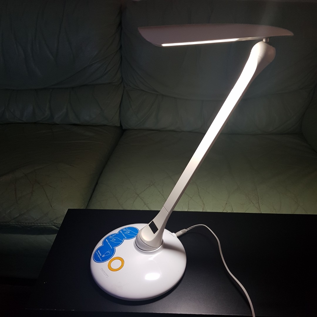 Philips Table Lamp w Touch Sensor Dimmer, Furniture & Home Living ...