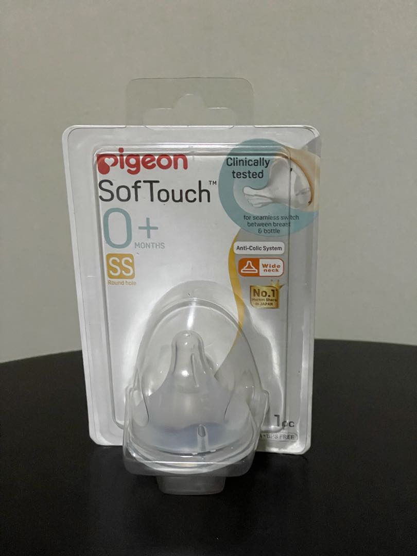 Pigeon Soft Touch Wide Neck Nipple, Babies & Kids, Nursing & Feeding ...