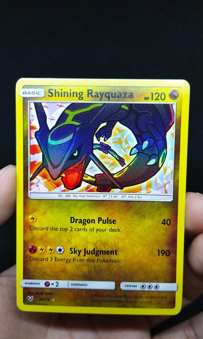 Pokemon Card - SHINING RAYQUAZA #56 - HOLO (SHINING LEGENDS) YEAR 2017, Hobbies & Toys, Toys ...
