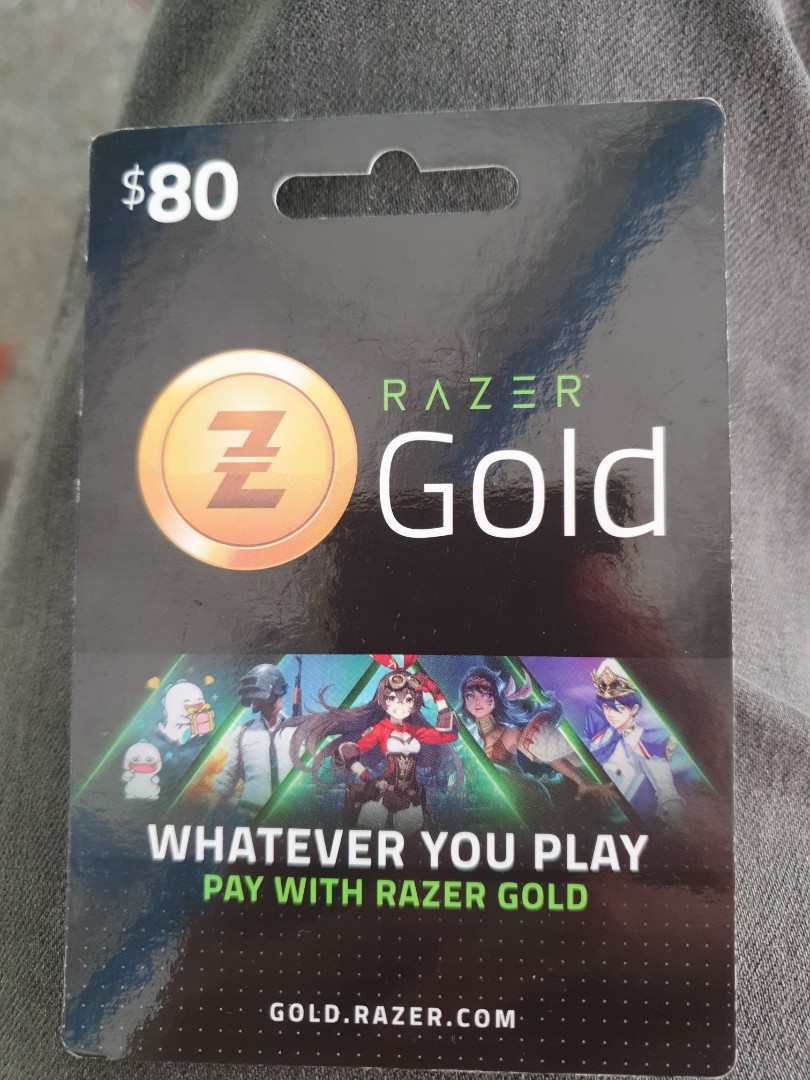 Razor Gold $80 Gift Card, Video Gaming, Gaming Accessories, Game Gift ...