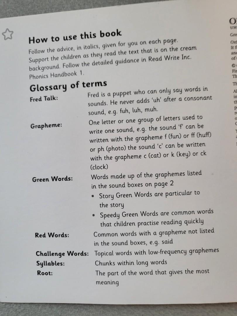 Read Write Inc RWI Phonics Red Ditty Books full set 10 books, 興趣及遊戲, 書本 ...