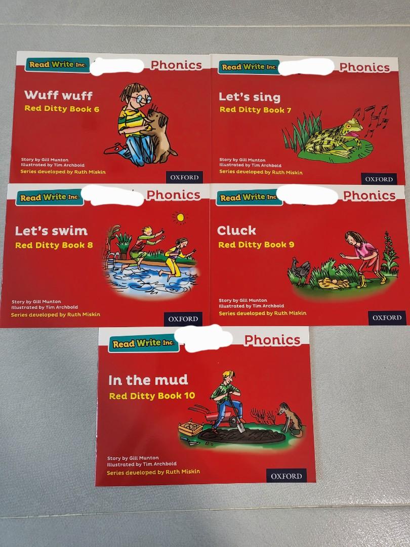 Read Write Inc RWI Phonics Red Ditty Books full set 10 books, 興趣及遊戲, 書本 ...