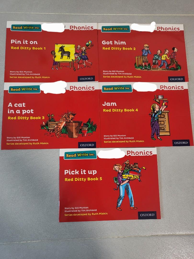 Read Write Inc RWI Phonics Red Ditty Books full set 10 books, 興趣及遊戲, 書本 ...