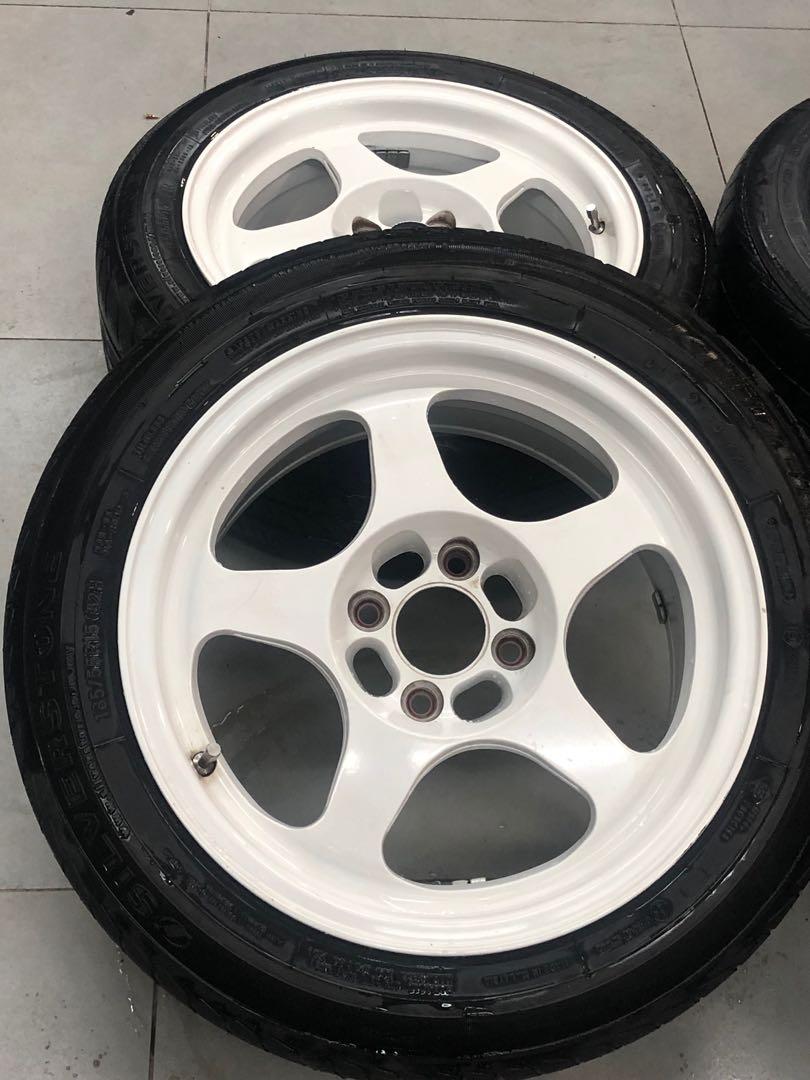 Sport Rim Evo Regamaster 15x7jj pcd100, Auto Accessories on Carousell