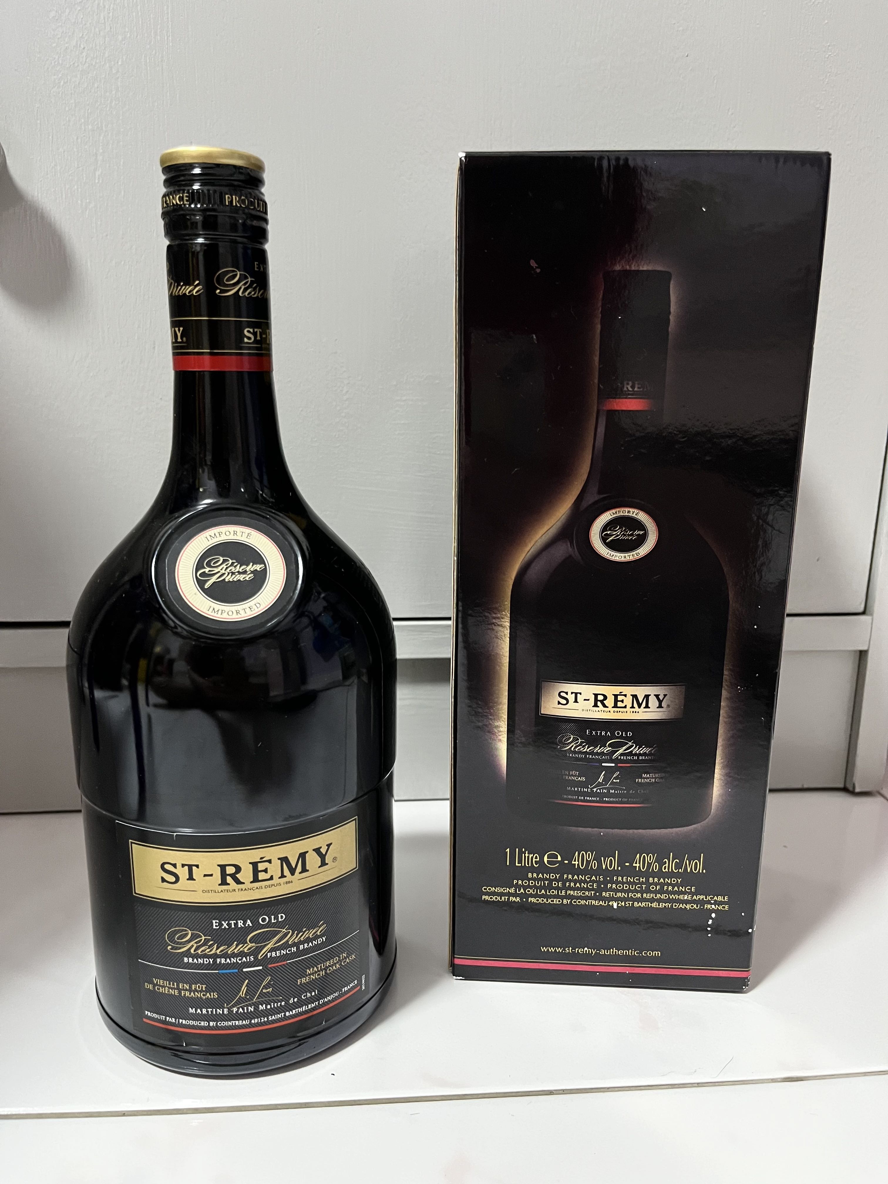 St-Remy Extra Old Reserve Privee French brandy 1L, Food & Drinks, Alcoholic Beverages on Carousell