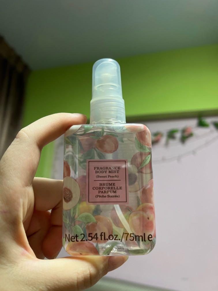 Sweet Peach Miniso Perfume Fragrance Body Mist, Beauty & Personal Care ...