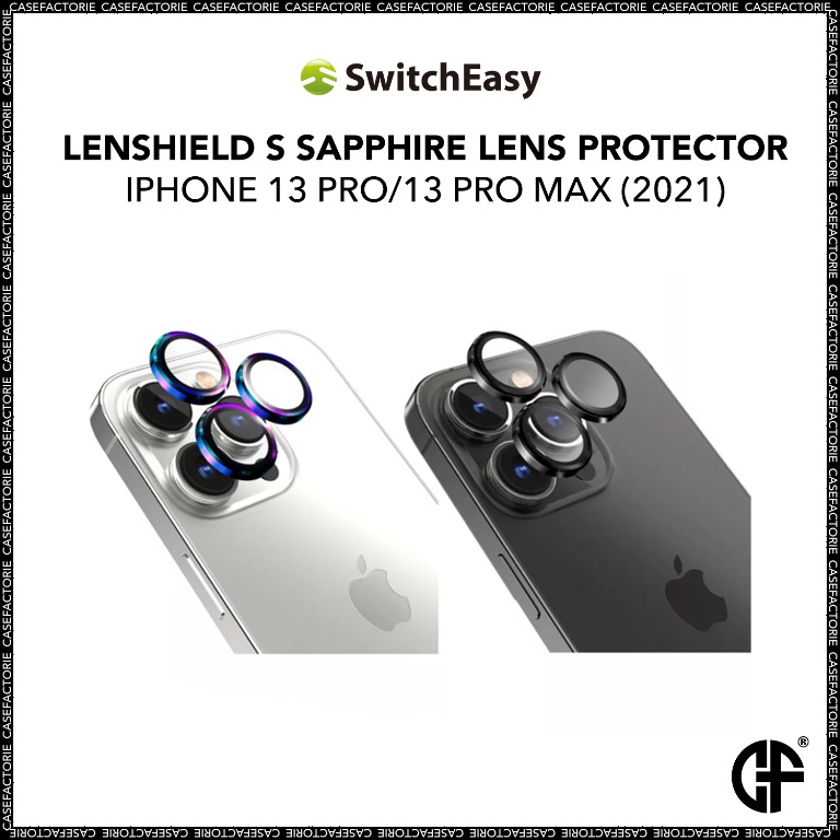 SwitchEasy LenShield S Sapphire Lens Protector for iPhone 13 Pro/13 Pro ...