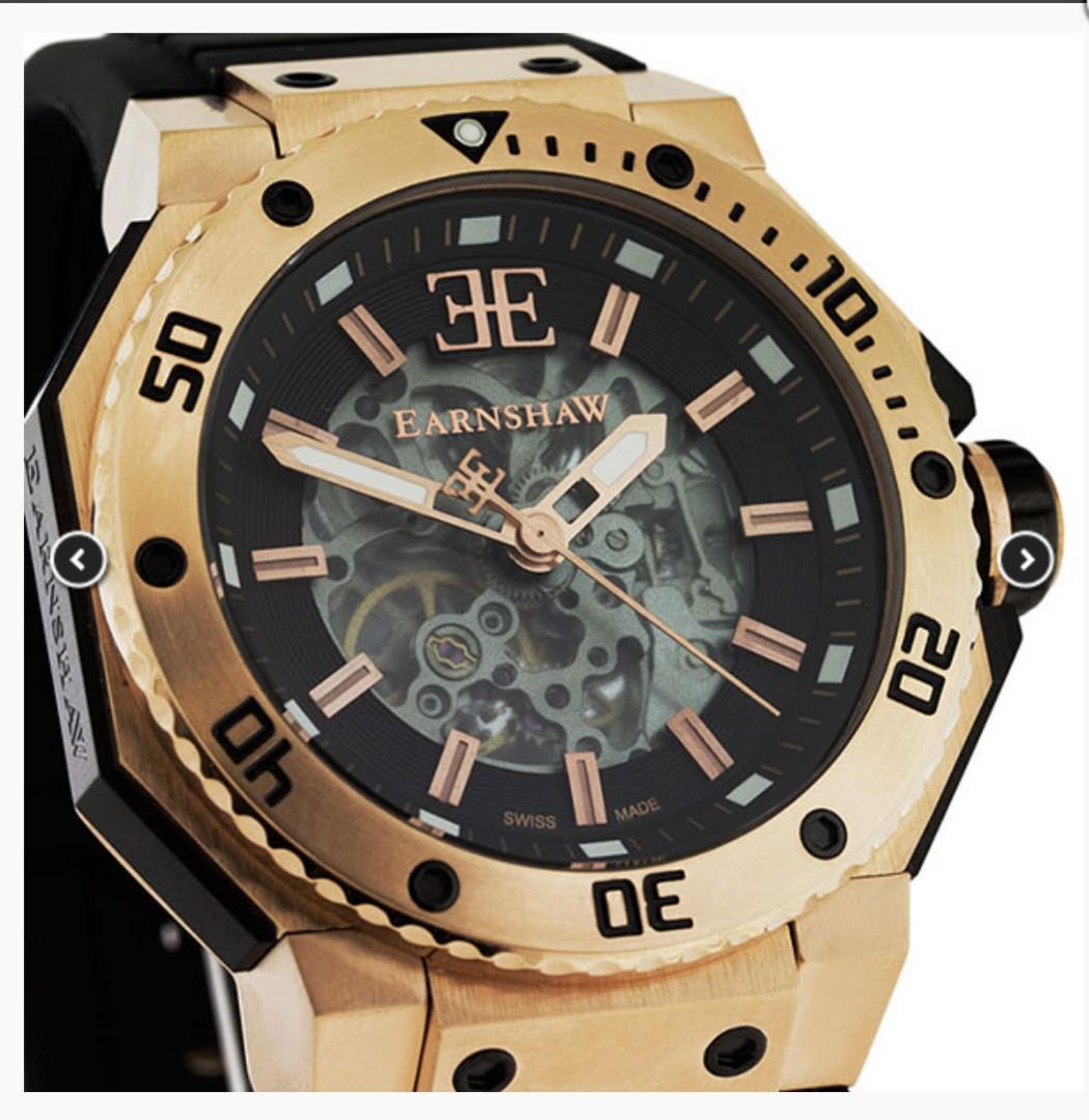 大優惠！全新正版！英國Thomas Earnshaw Swiss Made 瑞士製造自動機械錶！瑞士機蕊！, 名牌, 手錶 - Carousell