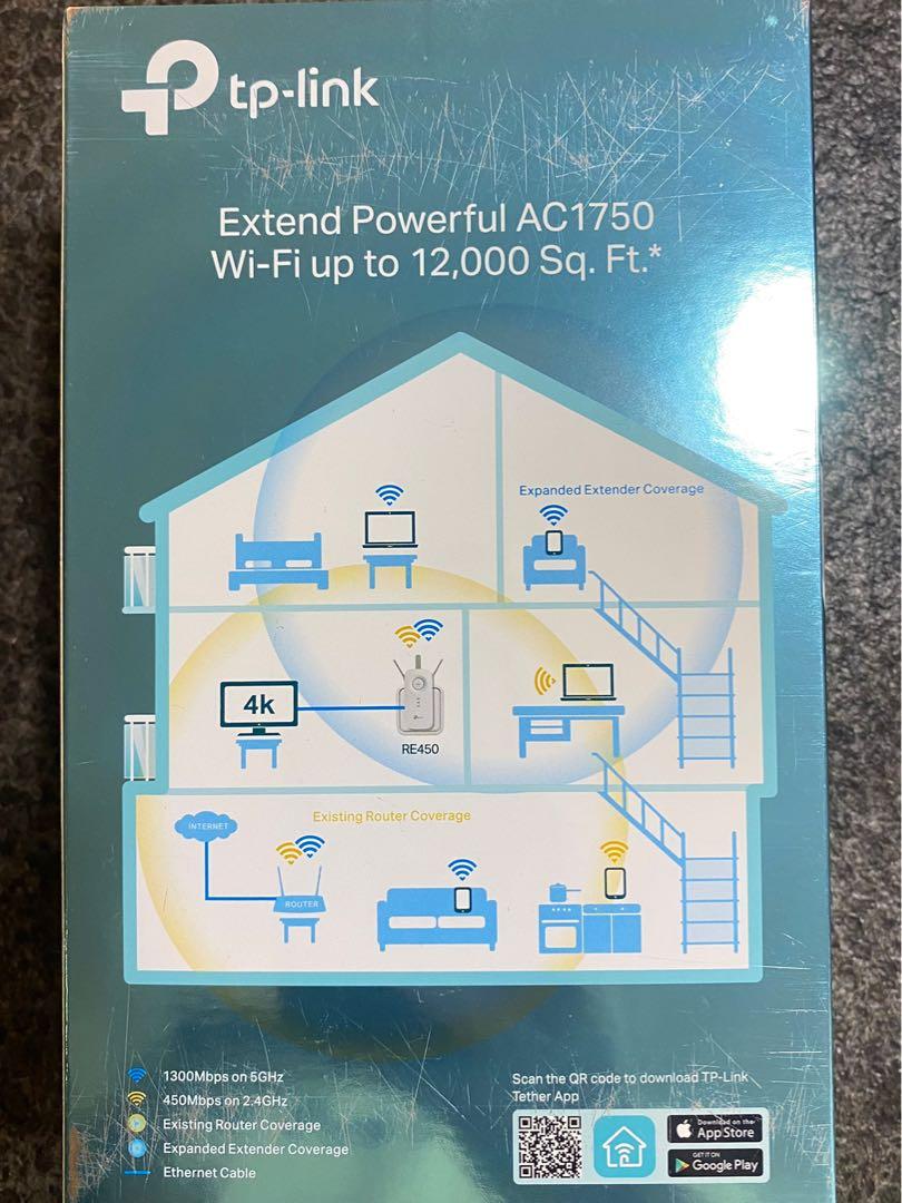 TP Link AC-1750 Wifi range extender, Computers & Tech, Parts ...