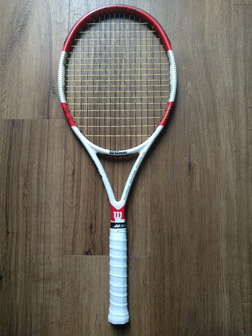 Wilson BLX Six One 95L Tennis Racket, Sports Equipment, Sports & Games ...