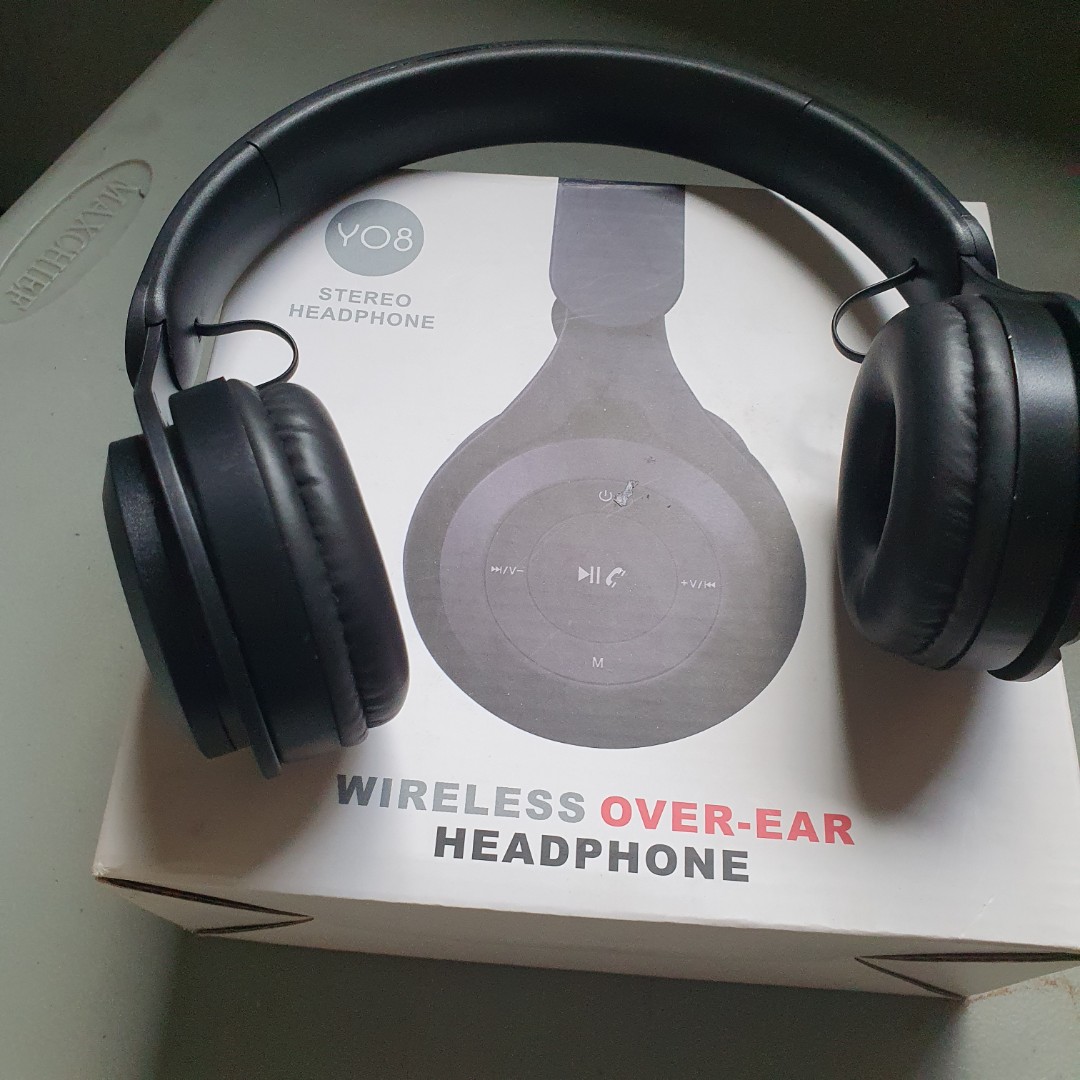 Y08 wireless headphone, Audio, Headphones & Headsets on Carousell