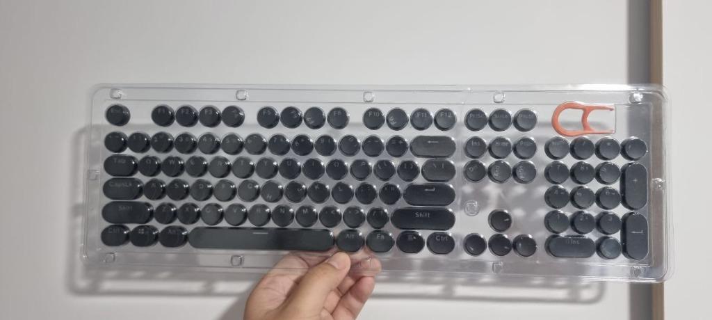 104Pcs/Set PBT Universal Round Key Cap Keycaps for Mechanical Keyboard ...