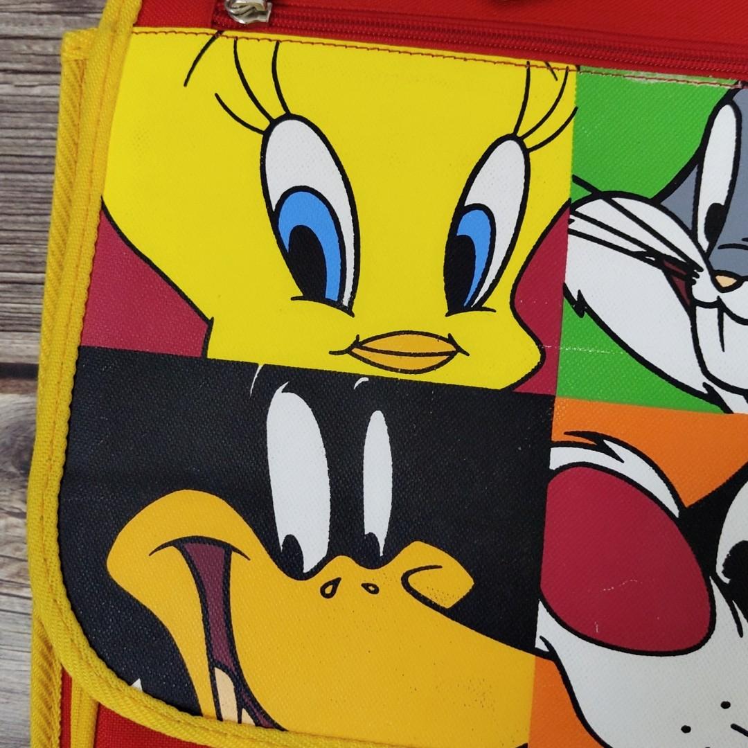 早期 絕版 華納 LOONEY TUNES 樂一通 兔巴哥 傻大貓 崔弟 書包, 她的時尚, 包包、錢包, 皮夾、卡片套在旋轉拍賣