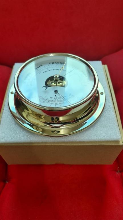 Aneroid Barometer, Precision Aneroid Barometer with Thermometer, GL 198 ...