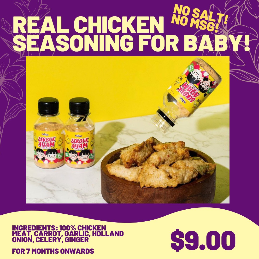 Baby seasoning powder (from 7 months onwards) NO SALT NO MSG, Food ...
