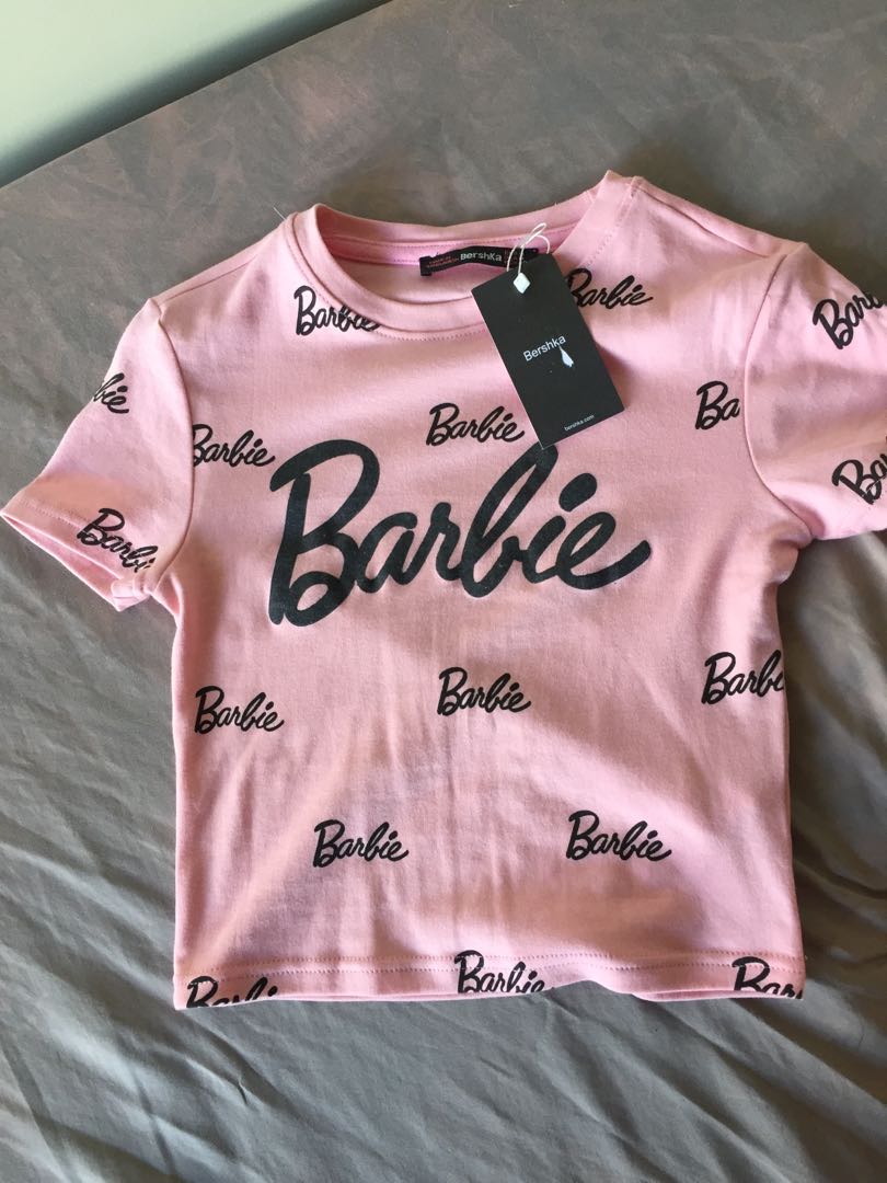 BARBIE CROP TOP, Women's Fashion, Tops, Others Tops on Carousell