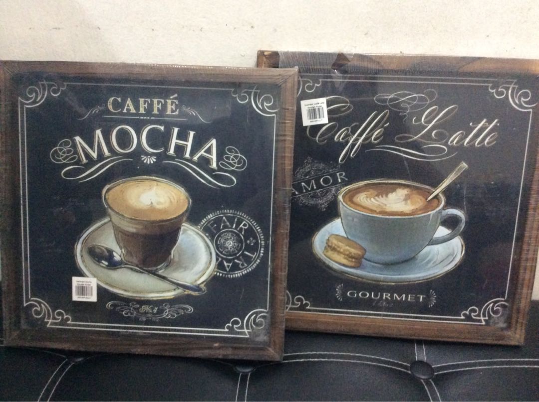 Bundle !!Caffe Latte & Mocha Wooden wall Frame, Furniture & Home Living ...
