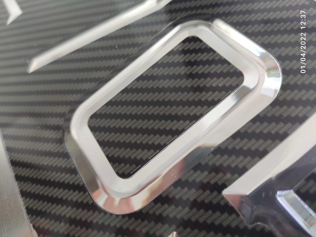 CARBON-FIBRE 3D LASER CUT CAR PLATES S$138.00/PAIR (FRONT AND REAR ...