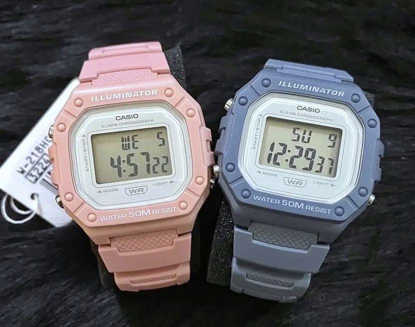 Casio Illuminator W-218HC-2A Digital Quartz W218HC-2A Denim Blue W218 ...