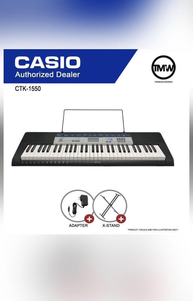 Casio Keyboard CTK-1550 Digital Keyboard, Audio, Portable Music Players ...