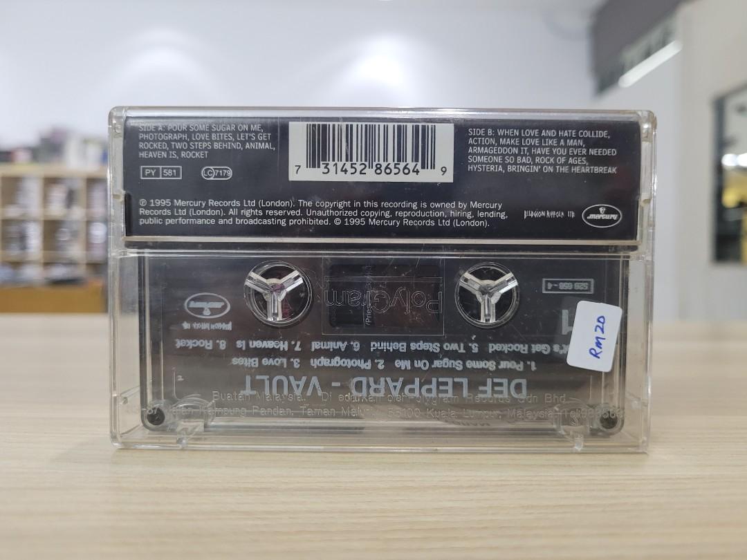 (Cassette) Def Leppard Greatest Hits VAULT 1980-1995, Hobbies & Toys ...