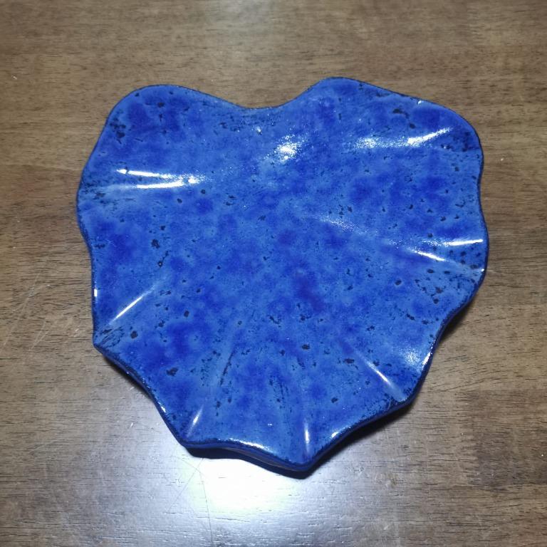 Ceramic Leaf Garden Tray Blue Colour / Dulang Taman Daun Seramik Warna ...