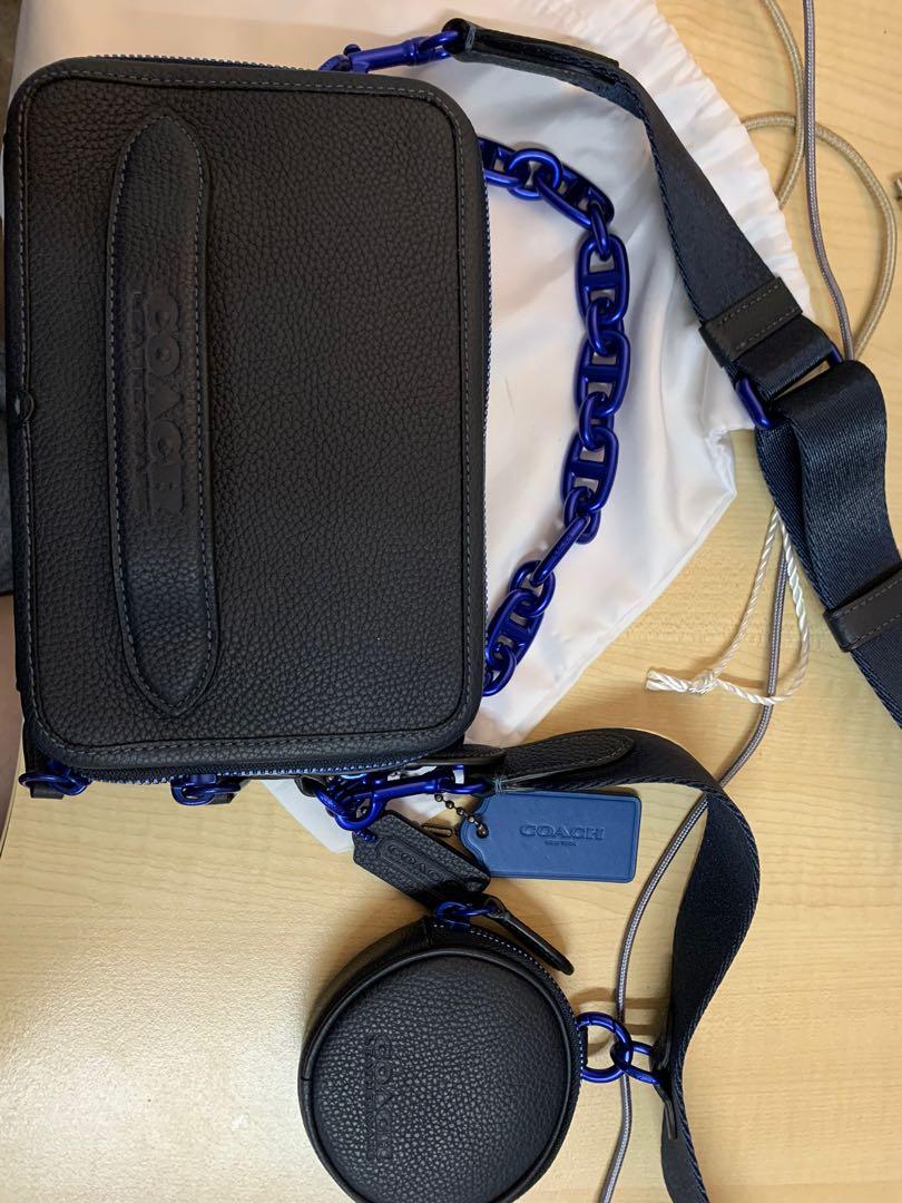 Coach navy blue camera bag, Luxury, Bags & Wallets on Carousell