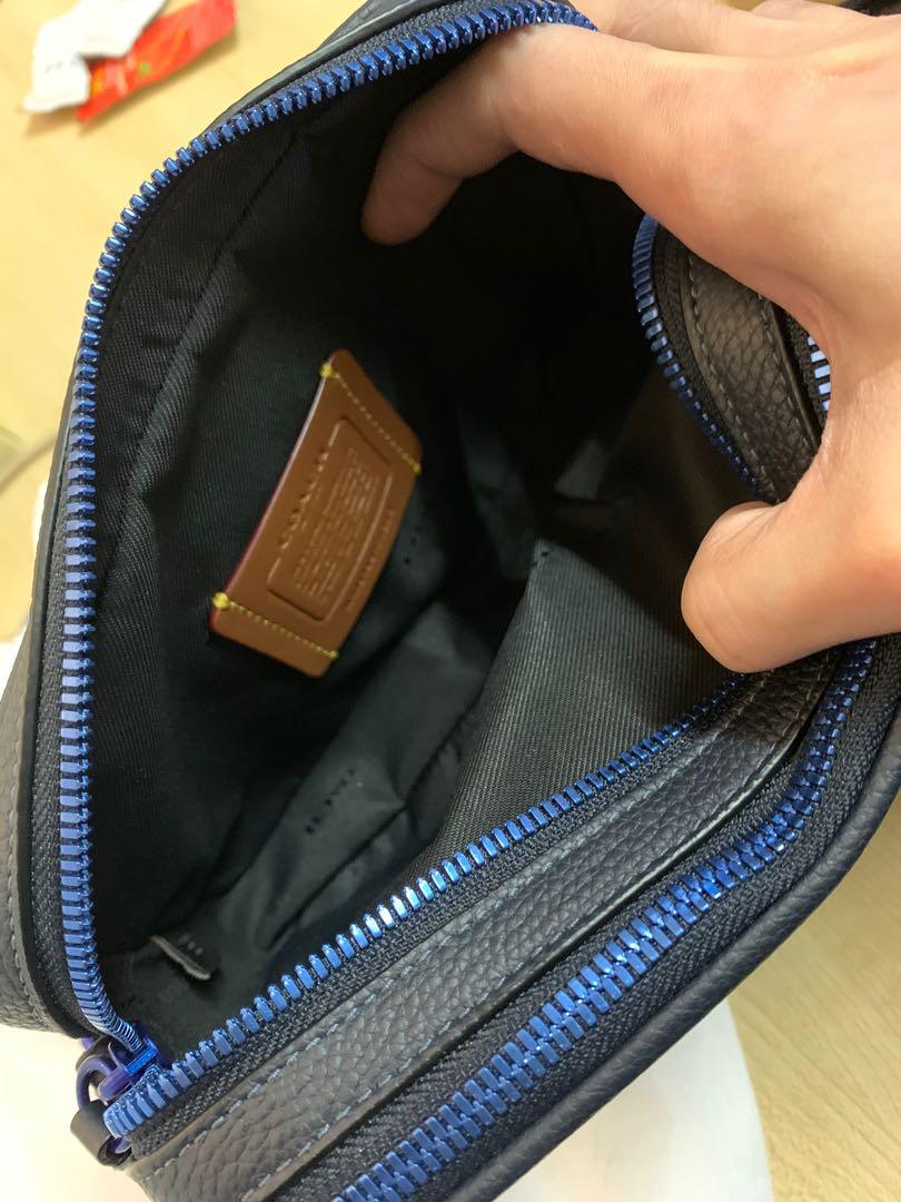 Coach navy blue camera bag, Luxury, Bags & Wallets on Carousell