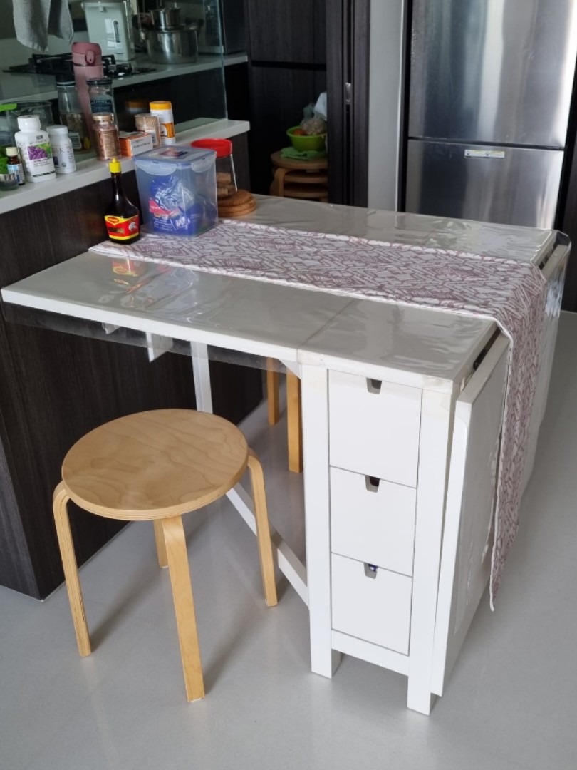 Collapsible table with chest of drawers, Furniture & Home Living ...